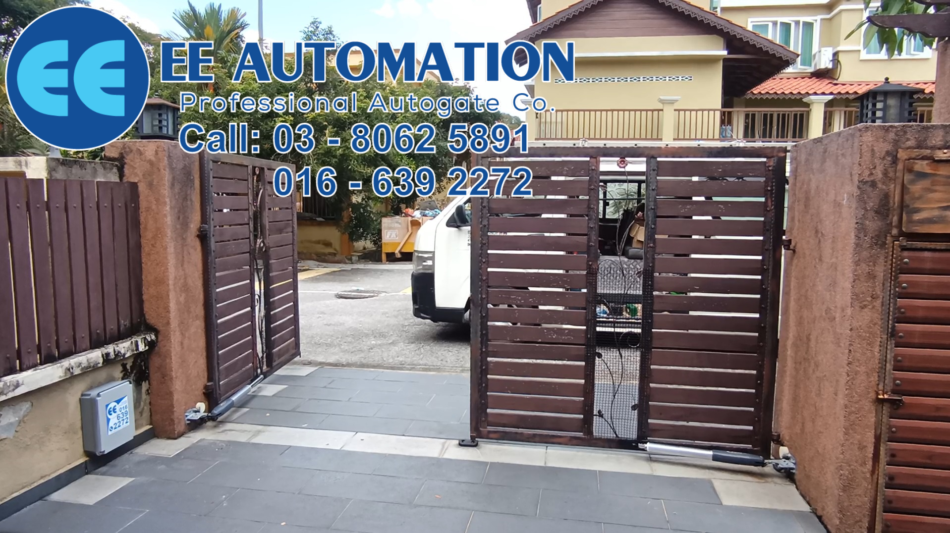 Autogate Ampang - Done KRON 929 Arm Autogate Installation - EE Auto Gate