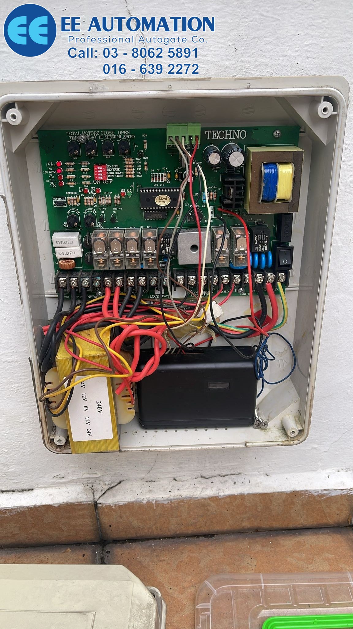 OAE 333A Swing Autogate Board Rosak Di Wangsa Maju - EE Auto Gate